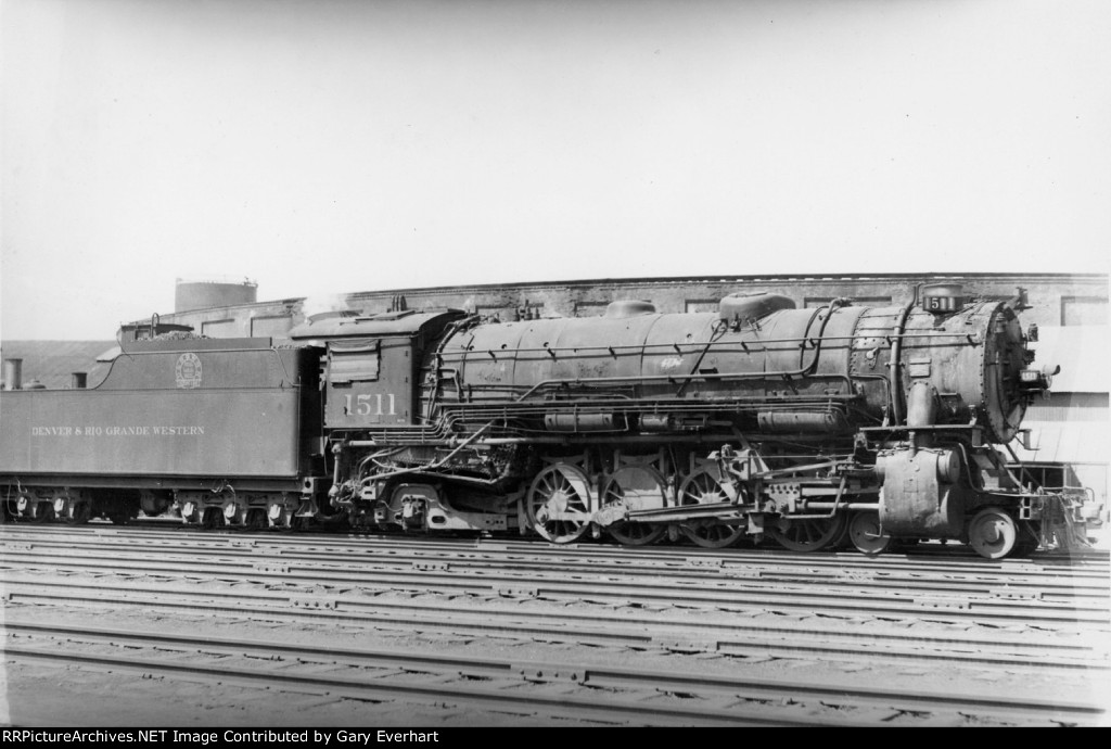 DRGW 4-8-2 #1511 - Denver & Rio Grande Western